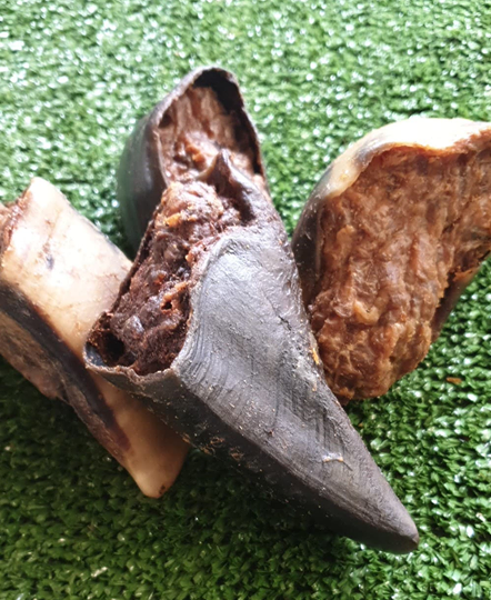 Beef Hooves filled with Beef Mince – Chew it over with canine candy